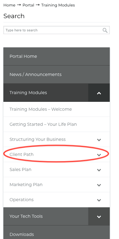 New in the Resource Portal: The Client Path Training Module - Legacy ...